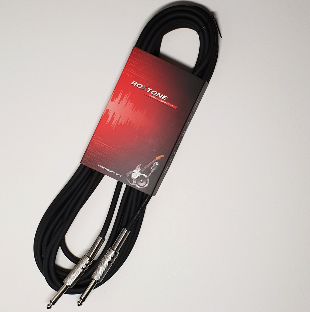 Roxtone ECO Series gitaarkabel zwart 6m – Piqqid